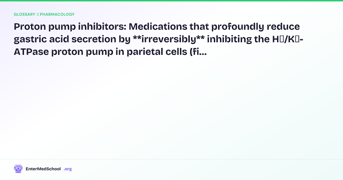 Proton pump inhibitors (PPIs) — Definition, Causes & Treatment ...